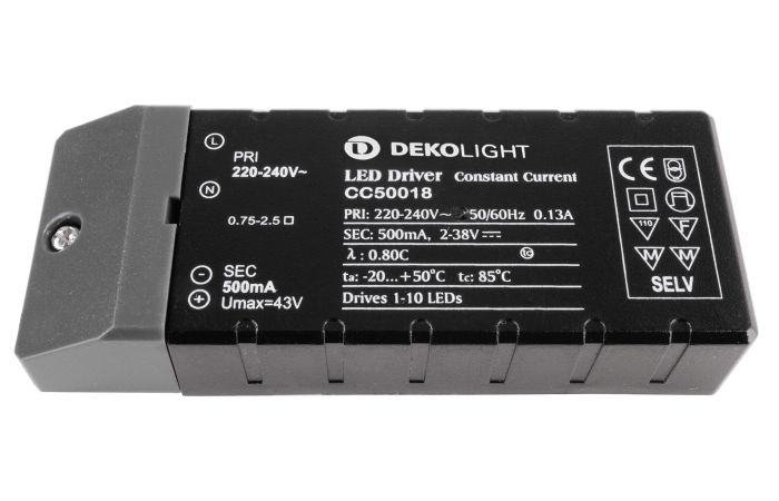 Transformatorius LED 12W 500mA 12-24V DC dimeriuojamas - DEKO LIGHT
