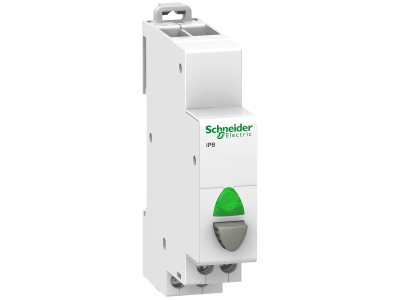 Mygtukas modulinis 1no pilkas, žalia lemputė iPB Acti9 - SCHNEIDER ELECTRIC