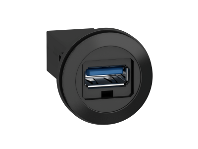 Lizdas USB 3.0 22mm juodas XB5 Harmony - SCHNEIDER ELECTRIC