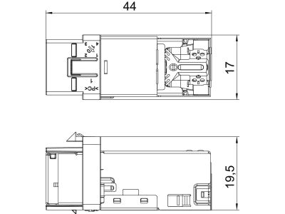 Lizdas Kat.6e FTP RJ45 ekranuotas ASM-C6A G - OBO BETTERMANN