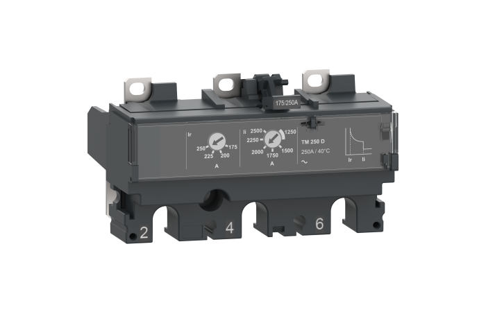 Automatas 3P 250A 25kA be apsaugos modulio NSX250B ComPacT - SCHNEIDER ...