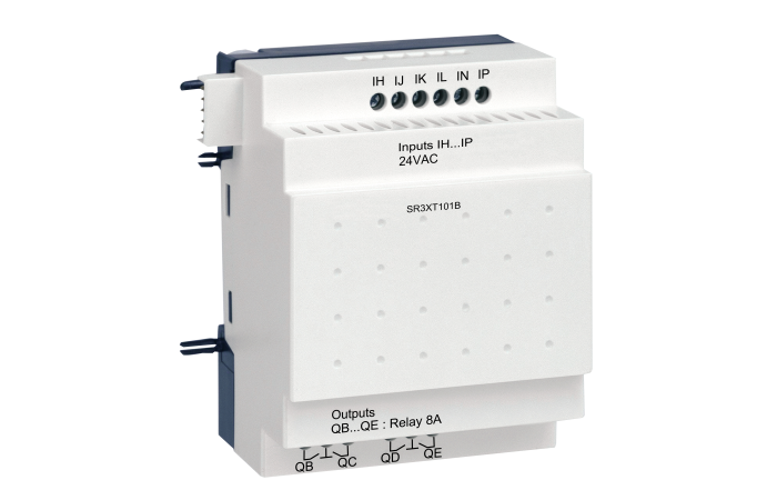 Zelio logic.Moduline programuojama rele su laikrodž, SR3B101B ...
